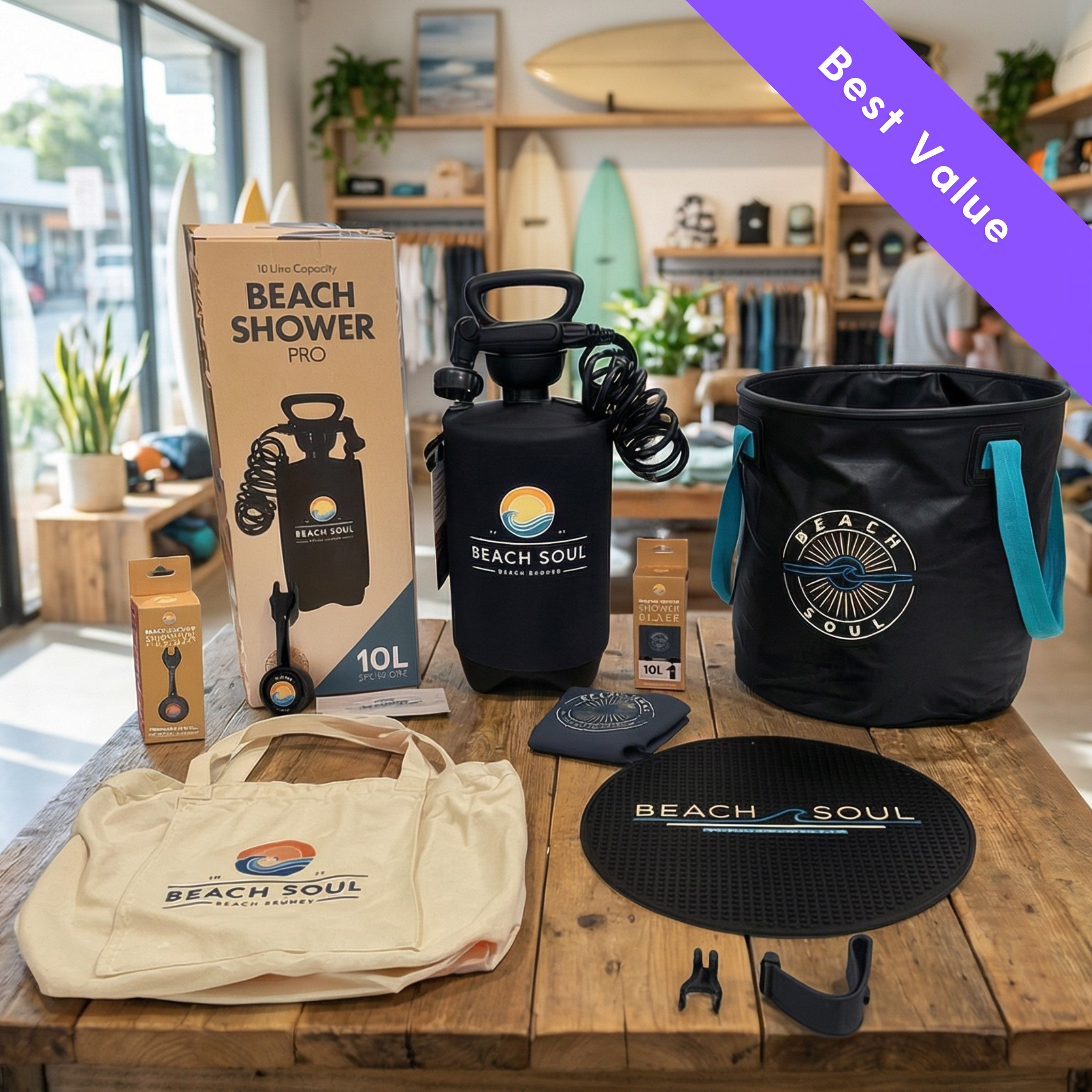 Portable Shower Bundles - Save on Beach Soul Kits | Beach Soul