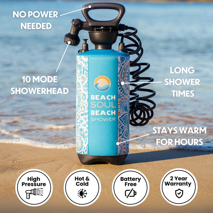 The Original Portable Shower for Beach, Camping & Travel | Beach Soul